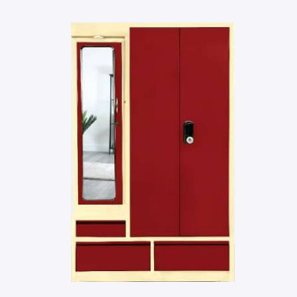 Regal+ Almirah Red Mixed – Rayansh Furniture